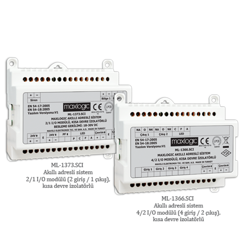 MaxLogic - ML-1390 - Akıllı adresli sistem kısa devre izolatör modülü ...